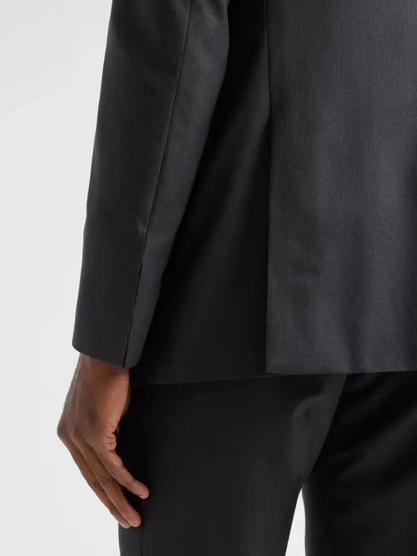 Giorgio Armani Zig-zag Textured Wool Suit