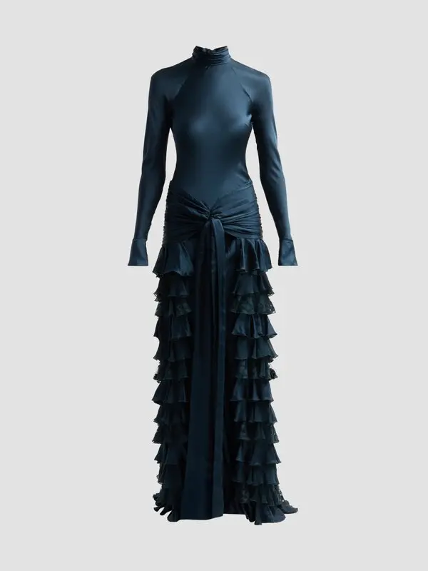 Zimmermann Valiant Silk Ruffle Maxi Dress