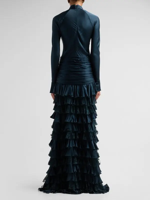 Zimmermann Valiant Silk Ruffle Maxi Dress