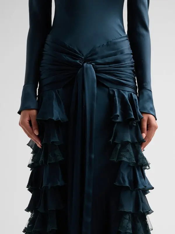 Zimmermann Valiant Silk Ruffle Maxi Dress
