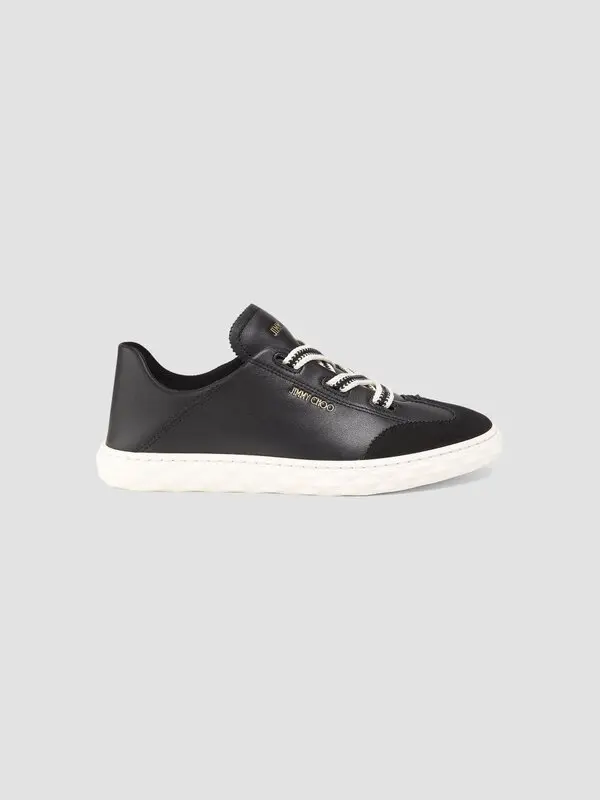 JIMMY CHOO Diamond Light Flex Leather-suede Low-top Sneakers