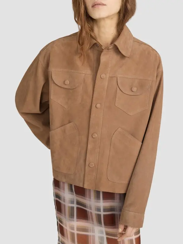 FRAME The Suede Utility Jacket