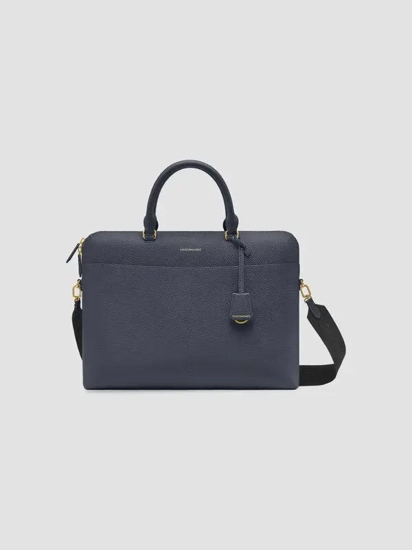 MAISON DE SABRE Leather Laptop Bag - Graphite Grey