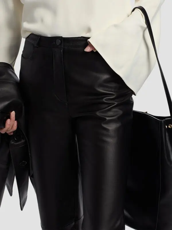 Loulou De Saison Cobe Leather Straight-leg Pants