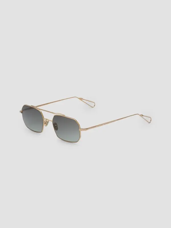 AHLEM Clovis 52mm Rectangular Sunglasses - Champagne