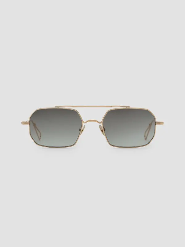 AHLEM Clovis 52mm Rectangular Sunglasses - Champagne