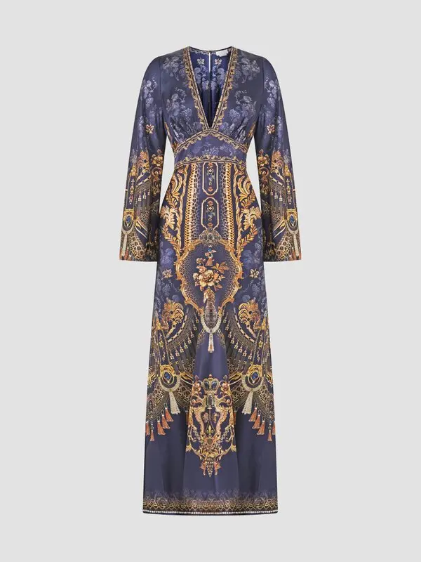 Camilla Printed Column Maxi Dress