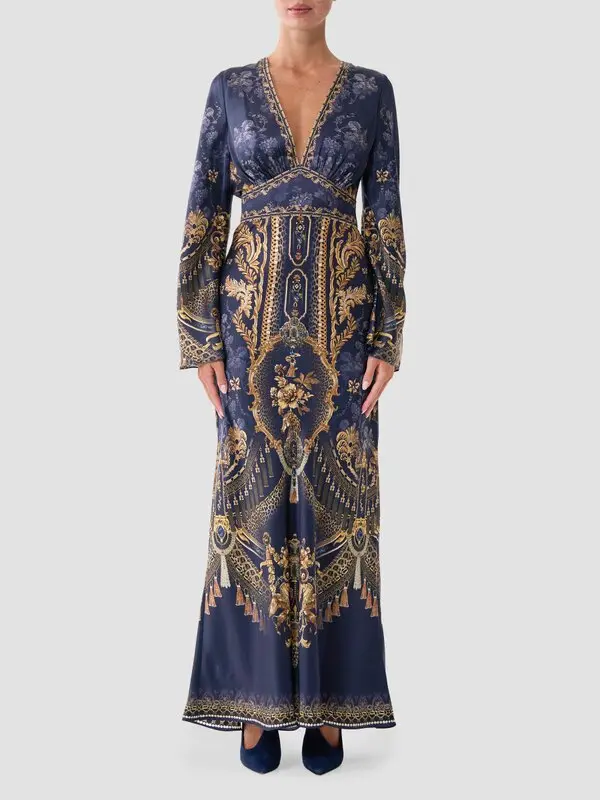 Camilla Printed Column Maxi Dress