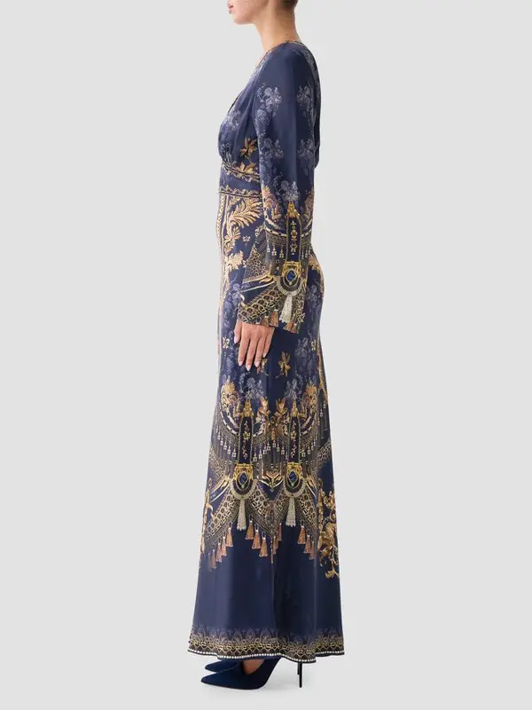 Camilla Printed Column Maxi Dress