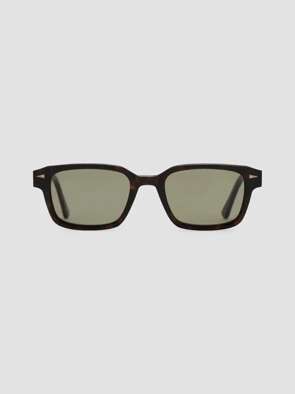 AHLEM Rive Gauche 51mm Square Sunglasses - Dark Turtle