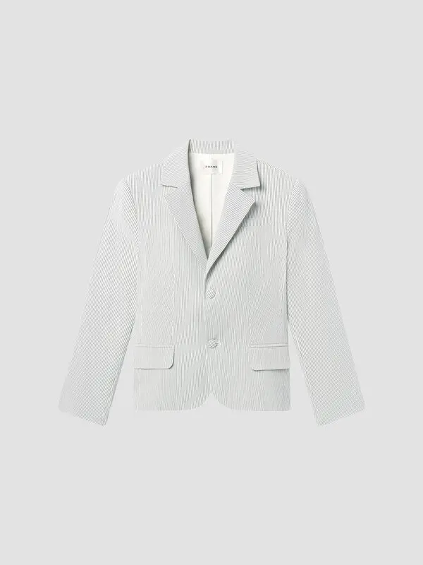 FRAME The Stripe Cotton-blend Classic Blazer