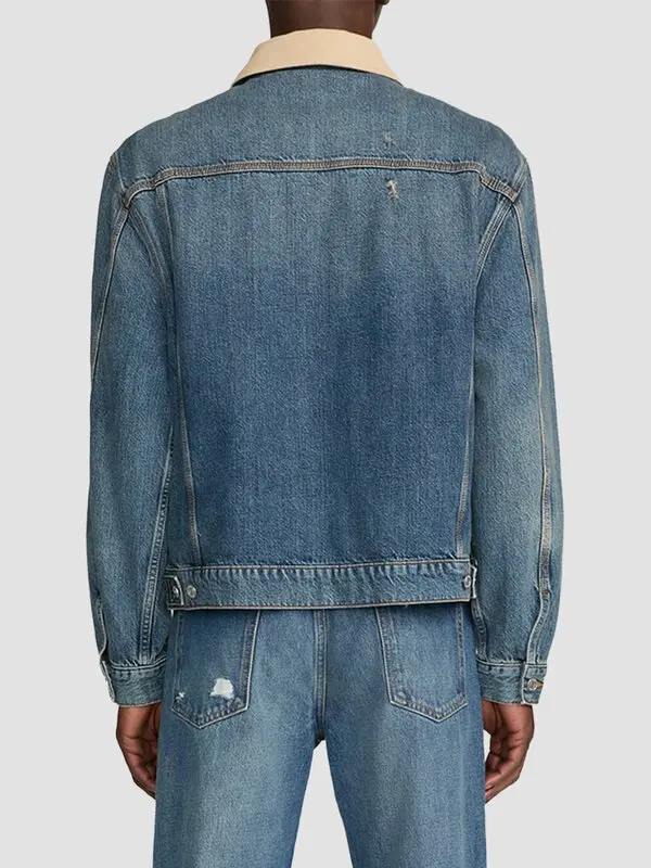 FRAME Denim Zip-front Trucker Jacket