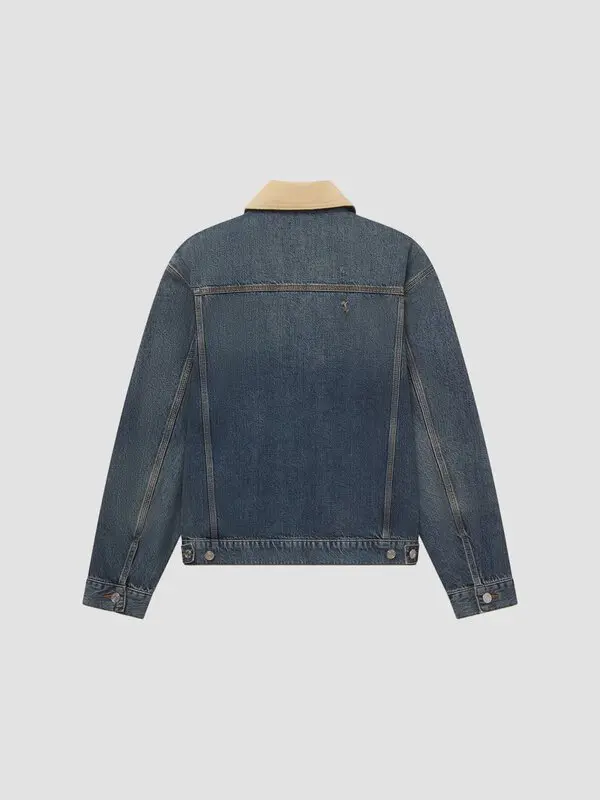FRAME Denim Zip-front Trucker Jacket