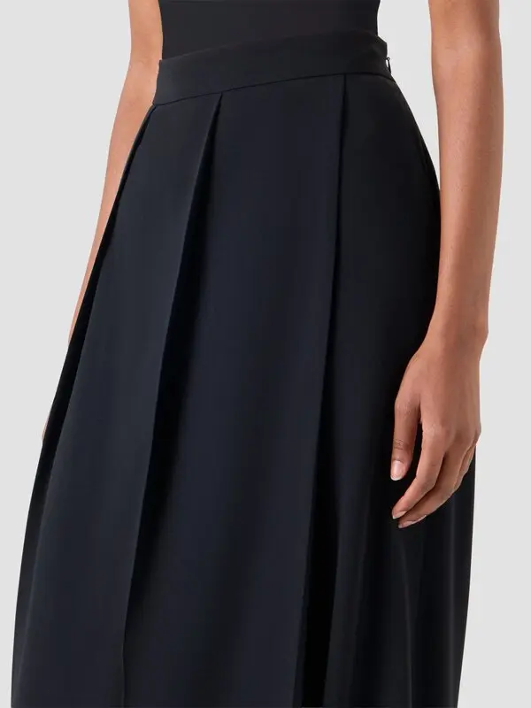 Akris Fossil Pleated Wool Mid-rise Straight-leg Pants