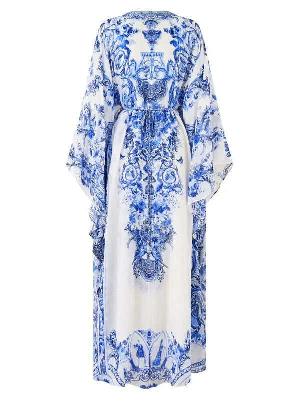 Camilla Silk Long Caftan
