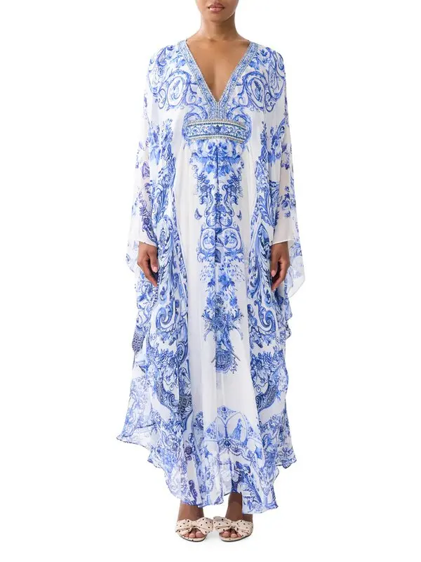 Camilla Silk Long Caftan
