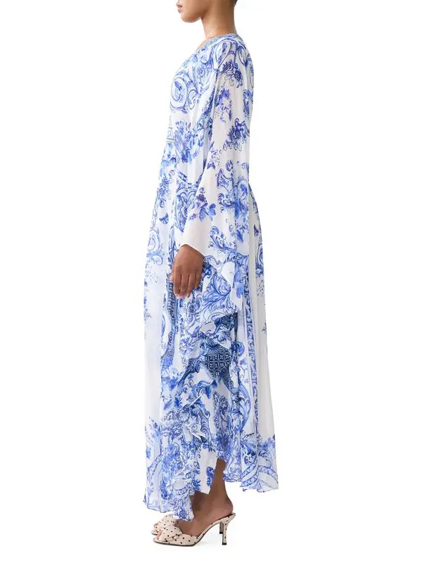 Camilla Silk Long Caftan