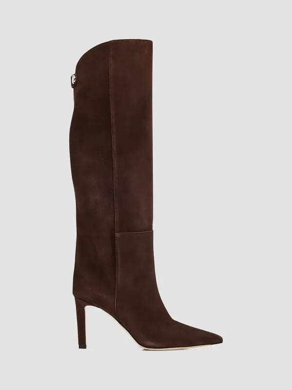 JIMMY CHOO Alizze 85mm Suede Knee-high Boots