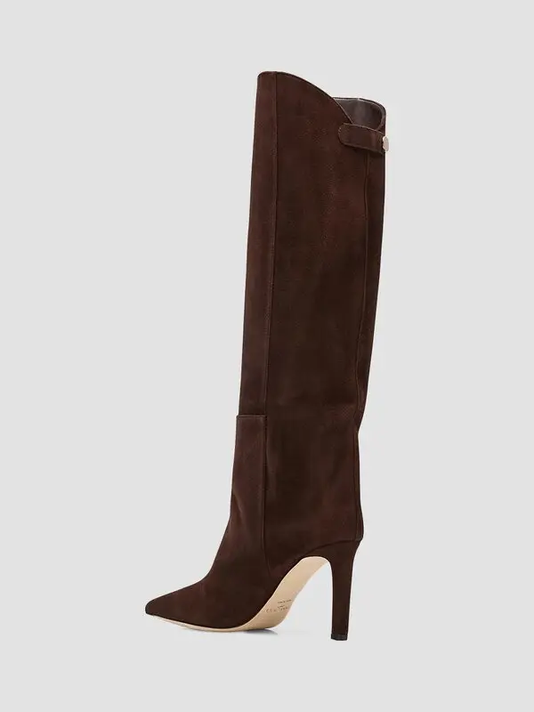 JIMMY CHOO Alizze 85mm Suede Knee-high Boots
