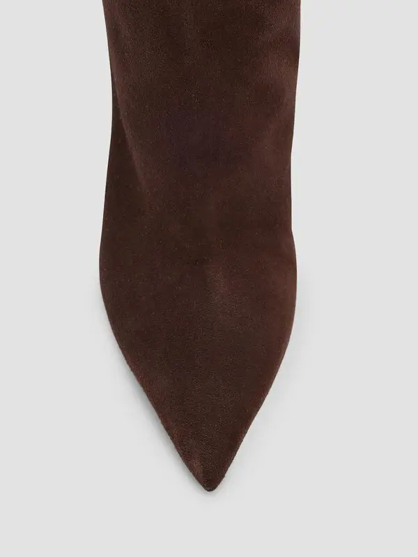 JIMMY CHOO Alizze 85mm Suede Knee-high Boots