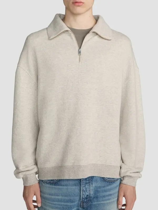 FRAME Relaxed Quarter-zip Sweatshirt