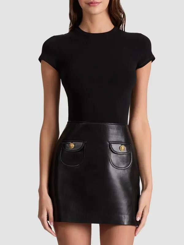 Alice + Olivia Sydney Mix Media Minidress