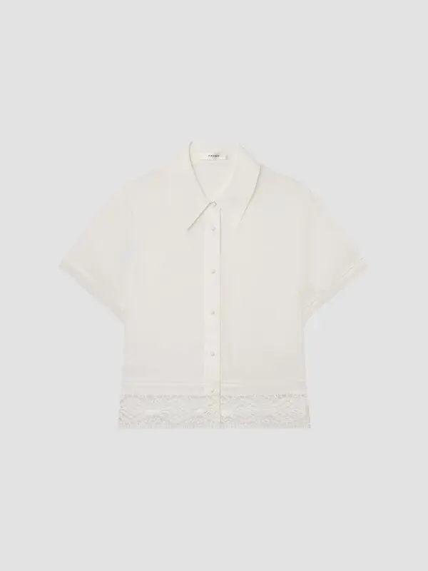 FRAME The Heirloom Lace-trim Shirt