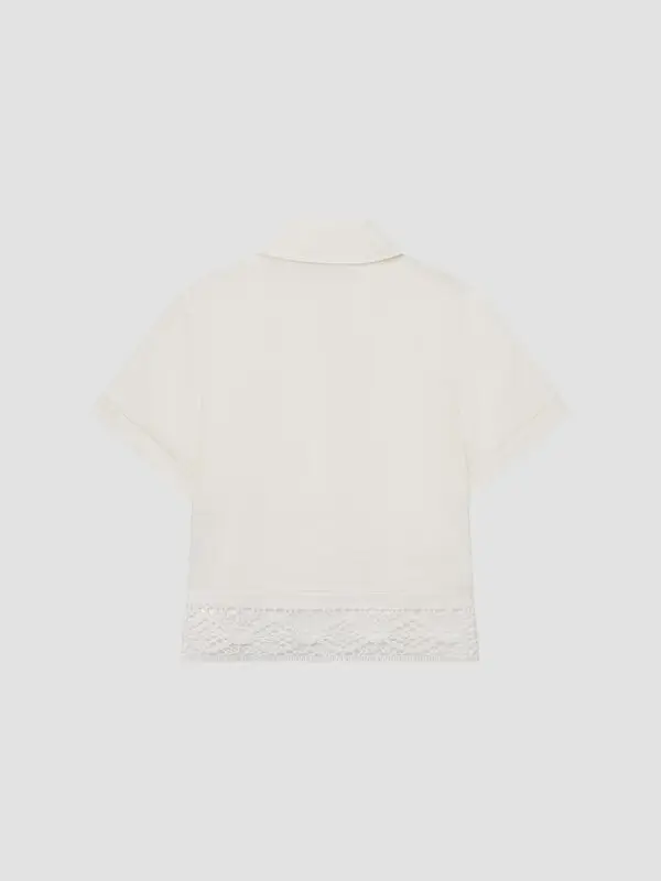 FRAME The Heirloom Lace-trim Shirt