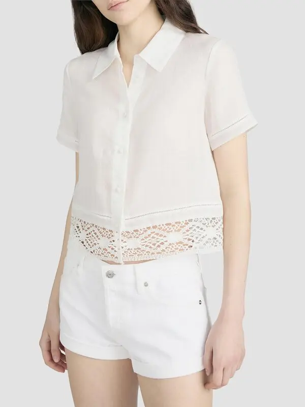 FRAME The Heirloom Lace-trim Shirt