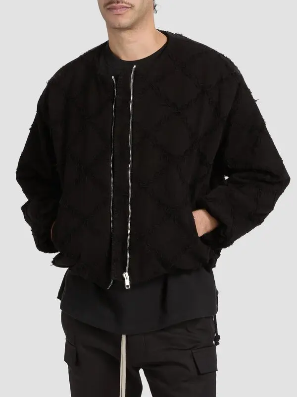 EZR Crisscross Cotton Crop Jacket