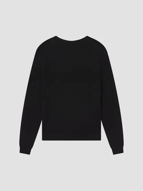 FRAME Fine Gauge Wool-cashmere V-neck Sweater