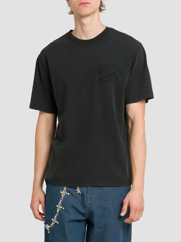 BLUEMARBLE Stonewashed Chain Stitch T-shirt