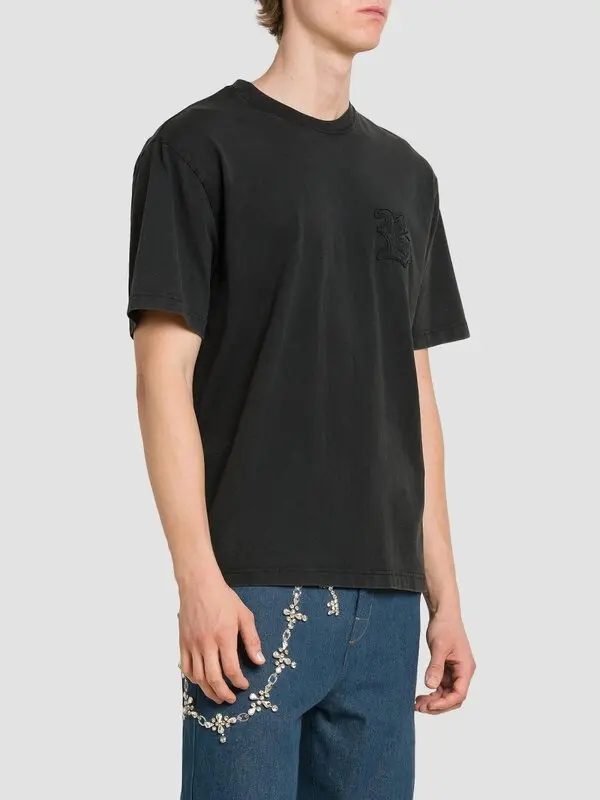 BLUEMARBLE Stonewashed Chain Stitch T-shirt
