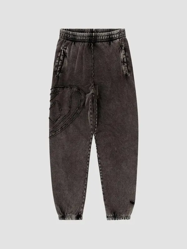 DIESEL® Marky Denim-effect Cotton Fleece Sweatpants