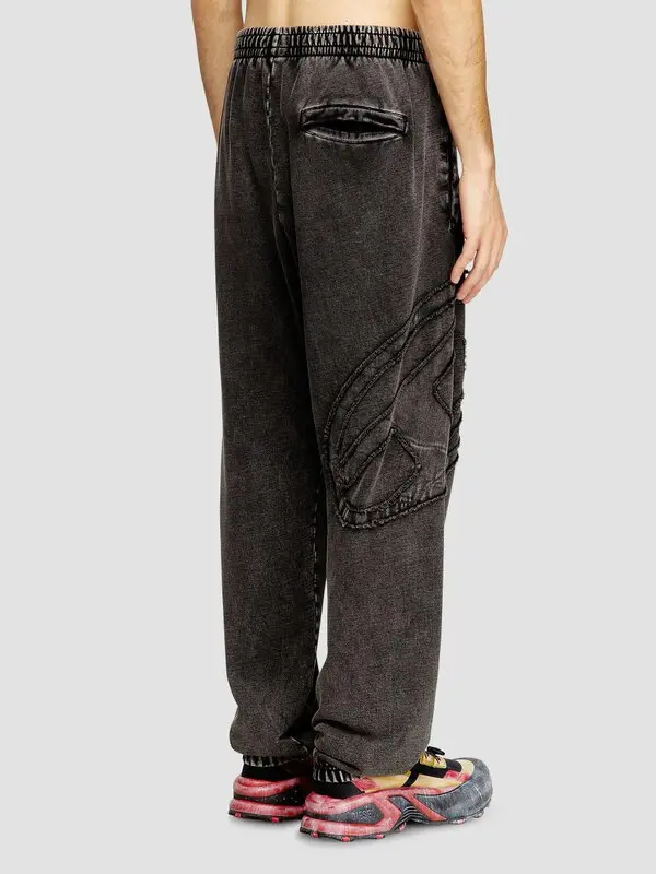 DIESEL® Marky Denim-effect Cotton Fleece Sweatpants