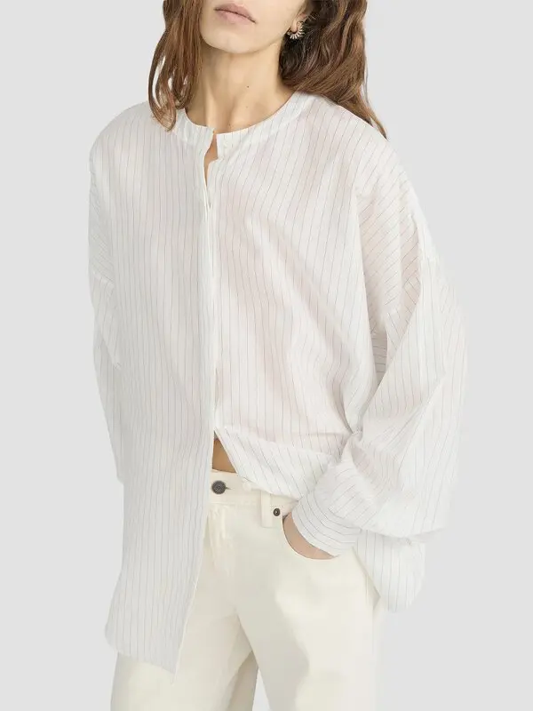 FRAME The Gallery Cotton-silk Shirt