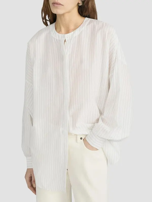 FRAME The Gallery Cotton-silk Shirt