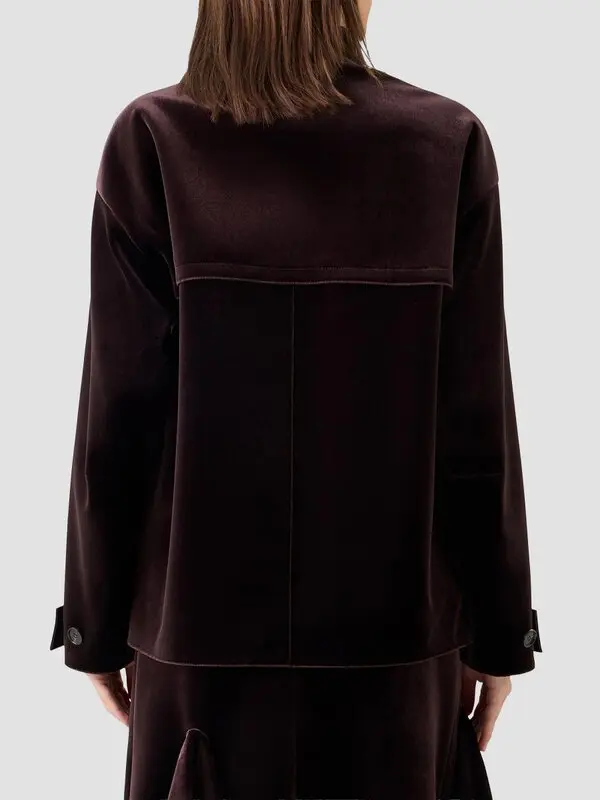 Akris Huma Velvet Oversized Parka