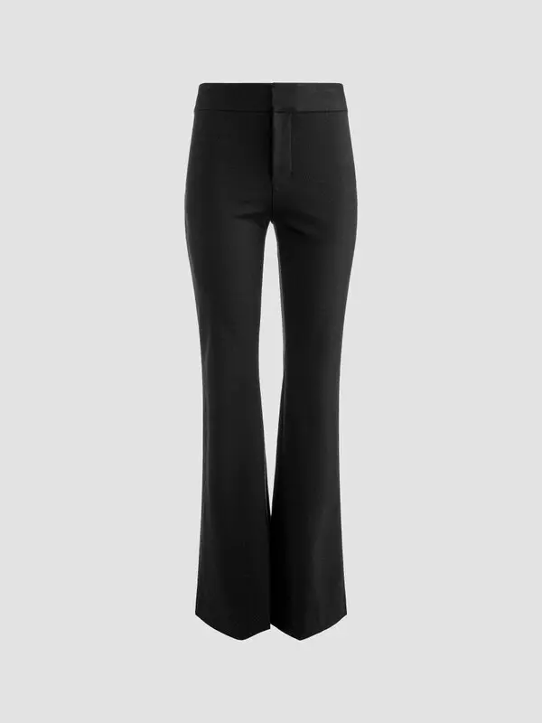 Alice + Olivia Linden Flared Bootcut Crease Trousers