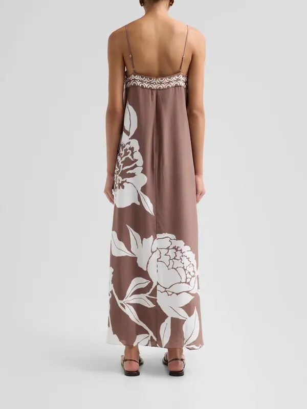 Lilly Pulitzer® Jesslyn Silk Maxi Slip Dress - Coco Beach Oversized