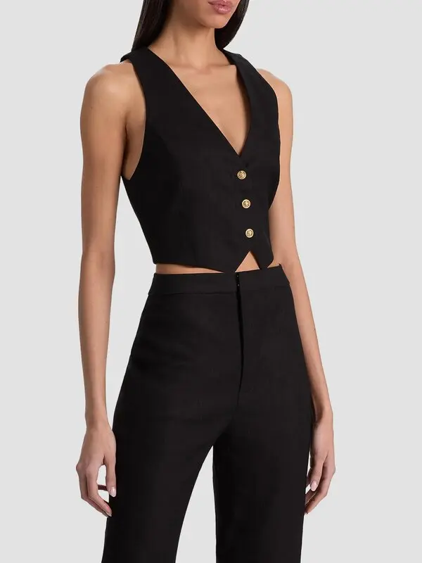 Alice + Olivia Donna Crop Vest