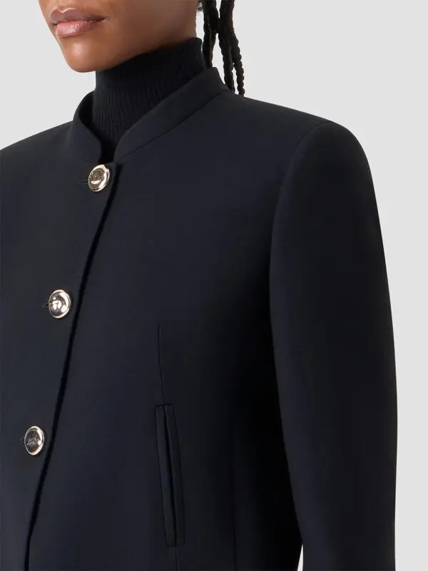 Akris Kadet Virgin Wool Crop Jacket