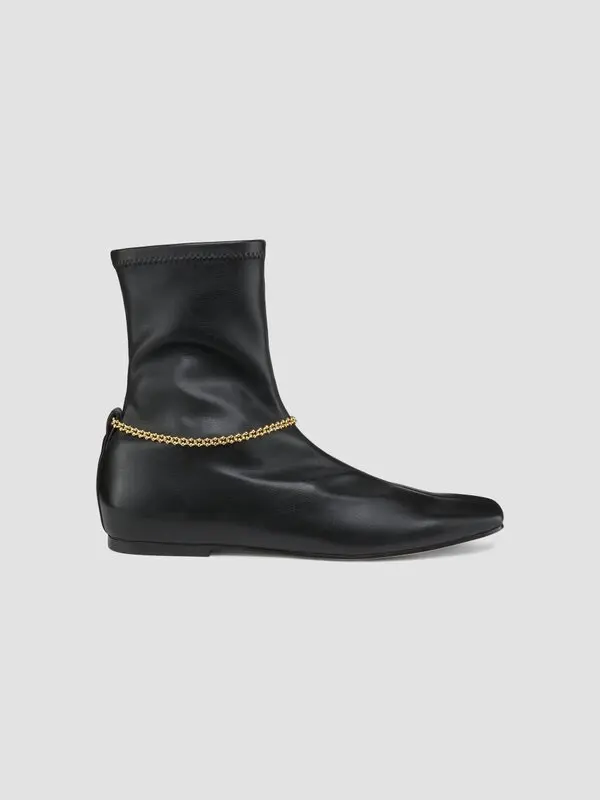 MARIA LUCA Norma Chain-link Accented Booties