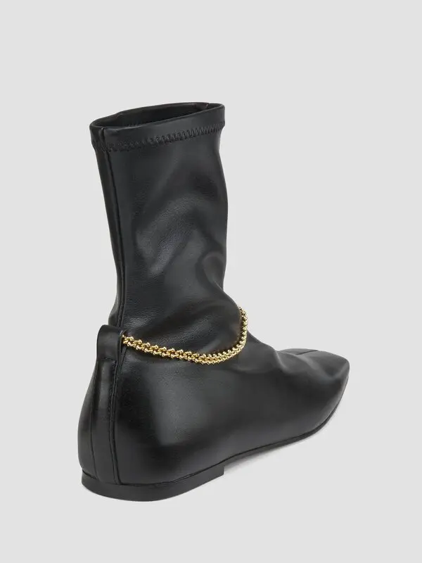 MARIA LUCA Norma Chain-link Accented Booties