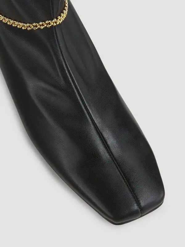MARIA LUCA Norma Chain-link Accented Booties
