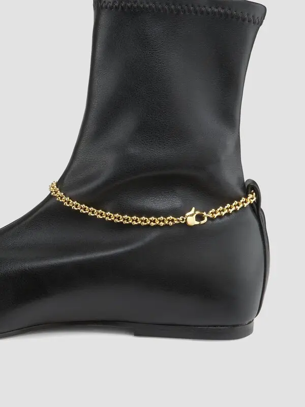 MARIA LUCA Norma Chain-link Accented Booties