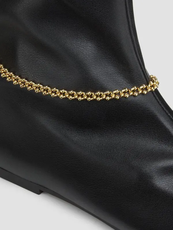 MARIA LUCA Norma Chain-link Accented Booties