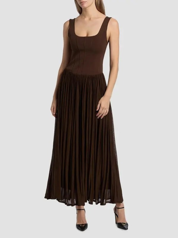 Simkhai Jamie Scoopneck Maxi Dress