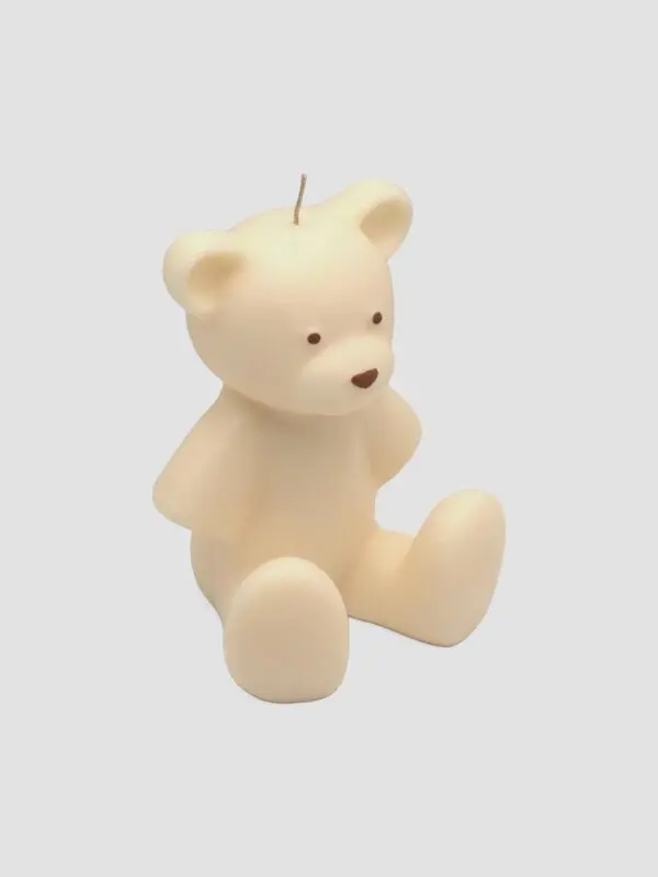 DAVIE OCHO CANDLE CO Bedford Teddy Bear Candle - White