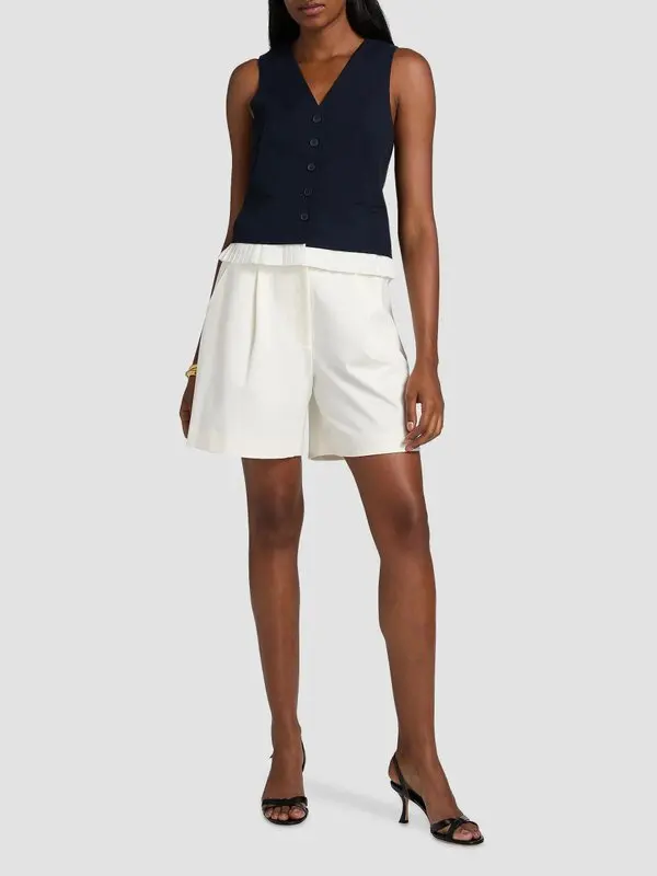Simkhai Laiken Pleated-trim Vest